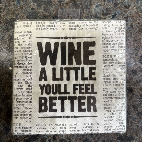 Dining | Wine Themed Paper Napkins | Poshmark